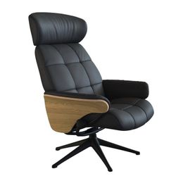 FLEXLUX Relaxsessel Relaxchairs Skagen, Relaxsessel,Hohes Komfort,Ergonomische Sizhaltung,Rückenverstellung, schwarz