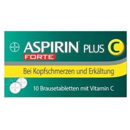 BAYER Aspirin plus C forte 800 mg/480 mg Brausetabletten 10 St