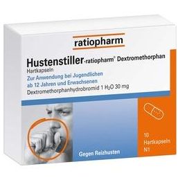 HUSTENSTILLER-ratiopharm Dextromethorphan Kapseln 10 St