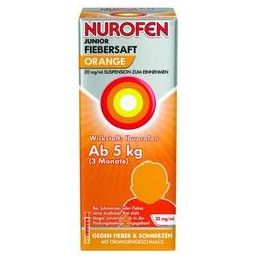 Reckitt Benckiser Deutschland GmbH Nurofen Junior Fiebersaft Orange 20 mg/ml 100 ml