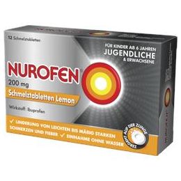 Reckitt Benckiser Deutschland GmbH Nurofen 200 mg Schmelztabletten Lemon 12 St