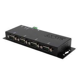 EXSYS Server f&uuml;r serielle Ger&auml;te, 100Mbps, Serial Ports - 4, RS232 Euro Type C (CEE 7/16) Plug - EX-6114-2