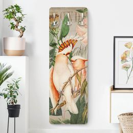 Wandgarderobe Colonial Style Collage - Rosa Kakadu