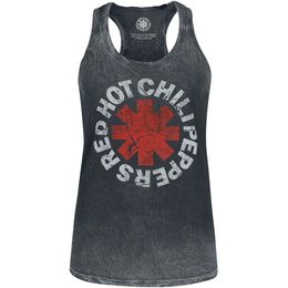 Red Hot Chili Peppers Distressed Logo Tank-Top schwarz in L