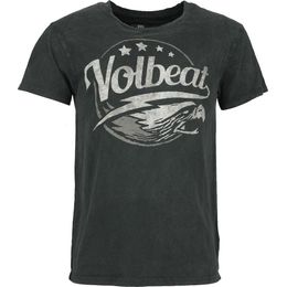 Volbeat Eagle T-Shirt anthrazit in XXL