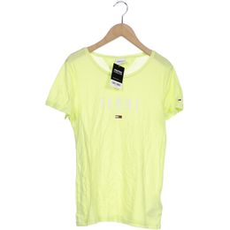 Tommy Jeans Damen T-Shirt, gelb, Gr. 38