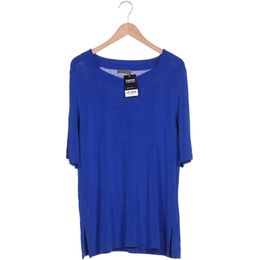 Selection by Ulla Popken Damen T-Shirt, blau, Gr. 44