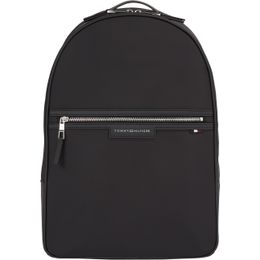 Tommy Hilfiger Tagesrucksack, Zweiwegereißverschluss, Trolleyaufsatz, schwarz