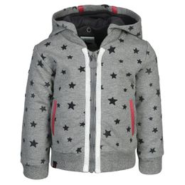 Boboli - Kapuzen-Sweatjacke STARSHINE in grau, Gr.98