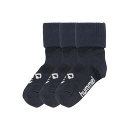 Hummel Socken 'Sora' M&auml;dchen Gr&ouml;&szlig;e 15/17 nachtblau / wei&szlig;