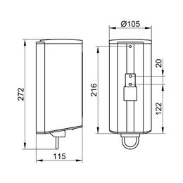 KEUCO Lotionspender Plan 14954, Pumpe/Kunststoff-Behälter, verchromt 14954010100