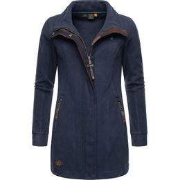 Ragwear Fleecejacke 'Letrice' Damen Gr&ouml;&szlig;e 4XL navy / braun