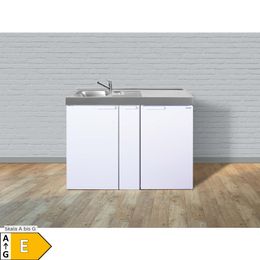 Stengel K&uuml;chen Kitchenline MK 120 A wei&szlig; - ohne Kochfeld links, Becken rechts