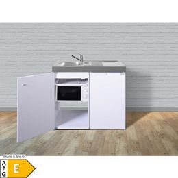 Stengel K&uuml;chen Kitchenline MKM 100 wei&szlig; - ohne Kochfeld links, Becken rechts
