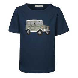 tausendkind collection - T-Shirt OFF ROAD CAR in navy (Größe: 116/122)