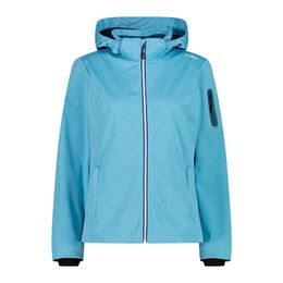 CMP "ZIP HOOD" Damen Softshelljacke, blau (Größe: 44)