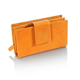 HJP RFID-Geldbörse "Dahlie" Leder, (Farbe: gelb)