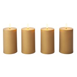 LED-Kerzen "Striscia" 4er-Set, (Farbe: gold)