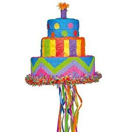 Amscan® Piñata mehrfarbig Geburtstagstorte