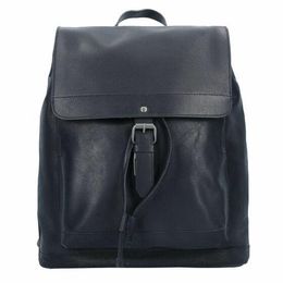 Leonhard Heyden Dakota Rucksack Leder 38 cm Laptopfach schwarz