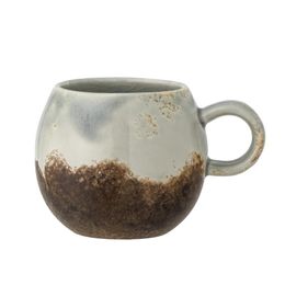 Bloomingville Tasse Paula aus Steingut, Ø 9xH8 cm, weiß