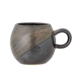 Bloomingville Tasse Paula aus Steingut, Ø 9xH8 cm, schwarz