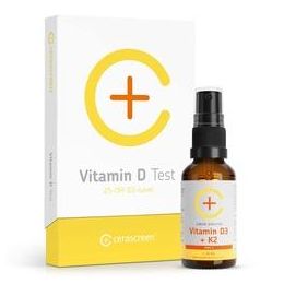Vorsorgeset Vitamin D Test+Vitamin D Spray vegan 1 St