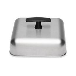 Weber Schmelzkuppel f&uuml;r Grillplatten, Deckel edelstahl/schwarz, Garhaube