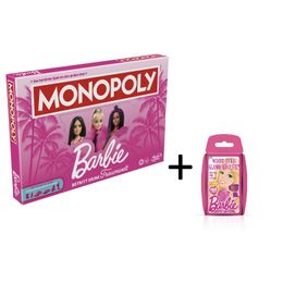 Hasbro Monopoly - Barbie Brettspiel + Top Trumps Barbie Kartenspiel