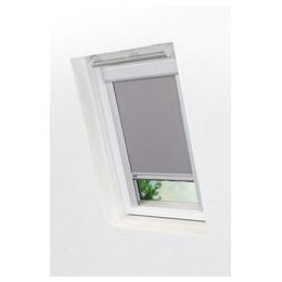 Lysel - Qualitätsdachfensterrollo abdunkelnd hellgrau Rollo geeignet für Velux Dachfenster UK08, SK08, SK09, SK10, SK11, SK12, SK13, (B x H) 117.30cm * 121.50cm in grau/hellgrau