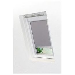 Lysel - Qualitätsdachfensterrollo abdunkelnd hellgrau Rollo geeignet für Velux Dachfenster CK04, (B x H) 38.30cm * 79.50cm in grau/hellgrau