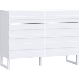 Sideboard FORTE Sideboards Gr. B/H/T: 109,9 cm x 82,4 cm x 41,6 cm, 2, weiß Sideboards