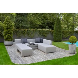 Gartenlounge-Set Garden Pleasure "WELLINGTON" Sitzmöbel-Sets grau Outdoor Möbel