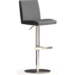 Bistrostuhl MCA furniture "BARBECOOL" Stühle Gr. B/H/T: 42 cm x 85 cm x 52 cm, Edelstahl, grau (grau, edelstahl gebürstet) Bistrostühle