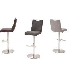 Bistrostuhl MCA furniture "GIULIA" Stühle Gr. B/H/T: 39 cm x 88 cm x 50 cm, Edelstahl, braun (braun, edelstahl gebürstet) Bistrostühle
