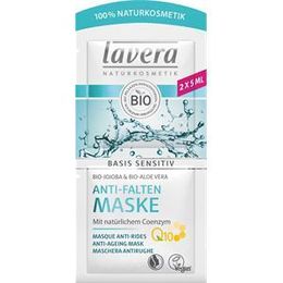 lavera Basis Sensitiv Gesichtspflege Anti-Falten Maske Q10
