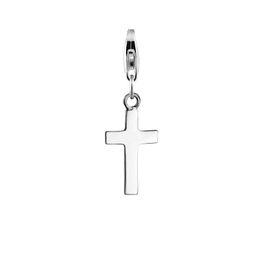 NENALINA Charm Kreuz Symbol Geo Anhänger 925 Sterling Silber (Farbe: Silber)