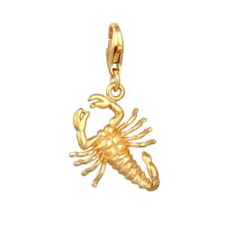 NENALINA Charm Anhänger Sternzeichen Skorpion 925 Sterling Silber (Farbe: Gold)
