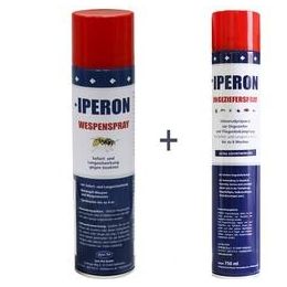 LYRA PET IPERON® 2 x 750 ml Ungezieferspray & 2 x 400 ml Wespenspray im Set + Zeckenhaken