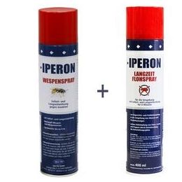 LYRA PET IPERON® 3 x 400 ml Langzeit Flohspray & 3 x 400 ml Wespenspray im Set + Zeckenhaken