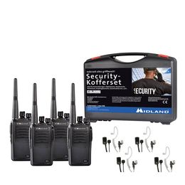 Midland Walkie Talkie Midland G15 Pro PMR 4er Security-Koffer C1127.S4 PMR-Funkgerät 4er Set