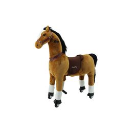 Sweety-Toys Reittier Sweety Toys 7363 Reittier Pferd BROWNIE auf Rollen für 4 bis 9 Jahre
