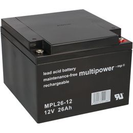 Multipower Multipower Blei-Akku MPL26-12 12V 26Ah Pb Bleiakkus