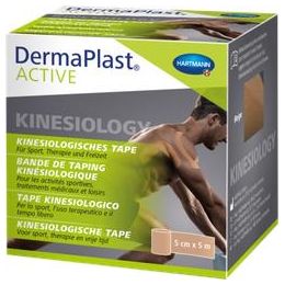 Dermaplast Active Kinesiology Tape 5 cmx5 m beige 1 St