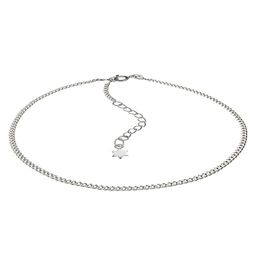 ZEEme Fußkette »925 Silber Stern Motiv« weiß 26+3cm Fußkette 925 Silber rhodiniert