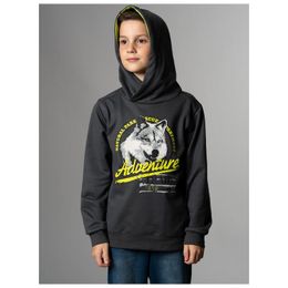 TRIGEMA Sweatshirt »Hoodie mit großem Wolf-Print« anthrazit 104 104 Sweat-Qualität