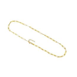 Vivance Damen Collierkettchen &raquo;375/- Gelbgold Gliederkette glanz 43,5 cm&laquo; gelb