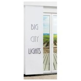 Lysel Schiebegardine Big City Lights in Schwarz-Weiß, in der Größe "(BxH) 60cm x 245cm"