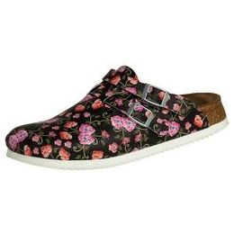 Birkenstock Kay SL Gr. 39 Pantolette Blooming Roses Black schmal