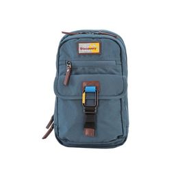 Discovery Schultertasche Icon, aus robustem rPet Polyester-Material, blau